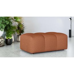 OTTO home Polsterhocker &raquo;TUURE Sitzhocker, Bubble-Optik, Ma&szlig;e B/T/H: 124/80/46 cm&laquo; moderne Steppung, hoher Sitzkomfort und modernes Design rot 100% 