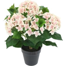 OTTO home Kunstblume &raquo;K&uuml;nstliche Hortensie im Topf&laquo; 40cm Realistische Kunstpflanze Blumen Deko Blumen Pflanzen Polyester B/H/L: 35cm x 40cm
