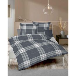 Kaeppel Bettw&auml;sche &raquo;Pure&laquo; 2 Stk. schwarz Edel-K&ouml;per-Flanell, Obermaterial: 100% Baumwolle B/L: 135cm x 200cm, Edel-K&ouml;per-Flanell, B/L: 80cm x 80cm, 2 Stk.