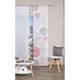 Vision S Schiebegardine &raquo;BORDEN&laquo; Paneelwagen 1 Stk. tlg. HxB: 260x60, Schiebevorhang Bambus-Optik Digitaldruck rosa Polyester 260cm, Paneelwagen, 60cm