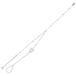Adelia&acute;s ADELIA ́S Damen Fu&szlig;kette "Fu&szlig;kettchen &ndash; aus Edelstahl", Edelstahl, silber, Edelstahl, Fu&szlig;ketten, Ein Geschenk, das Freude macht