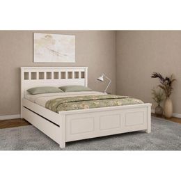 OTTO home Bett &raquo;Tillian, Bettgestell, Doppelbett, Bettkasten optional, Made in EU&laquo; Liegefl&auml;che 140x200cm, aus massiver Kiefer in Kombination mit MDF, 