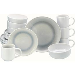 Creatable Kombiservice "Nordic Fjord, Service, 16-tlg.", 16, wei&szlig;, Geschirr-Sets, Skandinavisches Design, Reativglasur