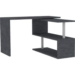 Home Affaire Schreibtisch &raquo;Volta, Made in Italy&laquo; multifunktional - als Computertisch, Eckschreibtisch oder Sideboard grau B/H/T: 120cm x 75cm x 50cm