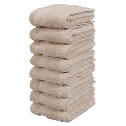 OTTO home Gaestehandtuecher &raquo;Vanessa, 8 G&auml;stehandt&uuml;cher, 30x50cm, in Standard- und Premium-Qualit&auml;t&laquo; Handt&uuml;cher mit Bord&uuml;re, 100% Baumwolle, einfarbig