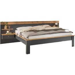 OTTO home Schlafzimmer-Set &raquo;Westminster&laquo; Bett Liegefl&auml;che 180/200cm und 2 Wandpaneele grau Pflegeleichte, melaminbeschichtete Oberfl&auml;che