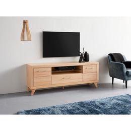 VOGL M&ouml;belfabrik Lowboard &raquo;1237&laquo; Massivholzfront, Breite ca. 171 cm, mit Softclose Funktion braun Holzwerkstoff, Massivholz B/H/T: 171cm x 55cm x 42cm