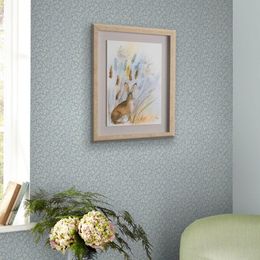 Laura Ashley Vliestapete &raquo;Sweet Alyssum&laquo; gebl&uuml;mt glatt 10mx52cm (ca. 5m2) blau Vlies B/L: 0,52m x 10m, Rollen: 1