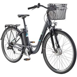 Telefunken Unisex &raquo;Multitalent RC822&laquo; 7 Gang Shimano Tourney Schaltwerk Kettenschaltung Frontmotor 250 W 2 V-Bremsen Beleuchtung Stra&szlig;enzulassung, 