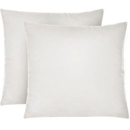 Kissenbezug Biberna, B:40cm L:40cm, silber, Feinjersey, Obermaterial: 100% Baumwolle, Kissenbez&uuml;ge, "Michi Feinjersey mit Rei&szlig;verschluss",