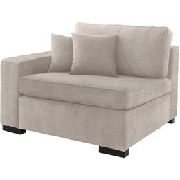 Home Affaire Sofaelement &raquo;Skara&laquo; Modul zum eigenen Zusammenstellen, in vielen Bezugsqualit&auml;ten beige Samtvelours, Armlehne links