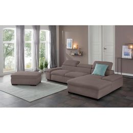 OTTO home Ecksofa &raquo;Alberto L-Form&laquo; mit Kopfteilverstellung, wahlweise mit Schlaffunktion grau 90% Polyester, 10% Polyamid;Luxus-Microfaser ALTARA 