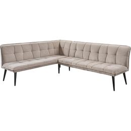 exxpo - sofa fashion Essbank &raquo;Mocca Essbank, Sitzbank&laquo; hoher Sitzkomfort, bequem und elegant, hochwertige Detailverarbeitung beige B/H/T: 260cm x 94cm