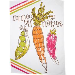 stuco Geschirrtuch &raquo;Veggies&laquo; bedruckt bunt 100% Baumwolle 3 Stk., 100 % Baumwolle