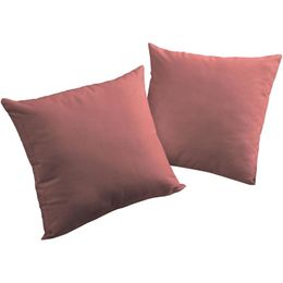 Adam Dekokissen &raquo;Uni Light Collection&laquo; im Uni Design rot Obermaterial: 100% Baumwolle B/L: 50cm x 50cm, 1 Stk.