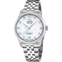 Jaguar Damen Automatikuhr &raquo;Automatik&laquo; Armbanduhr, Damenuhr, Swiss Made, Mechanische Uhr, Edelstahlarmband silber Einheitsgr&ouml;&szlig;e