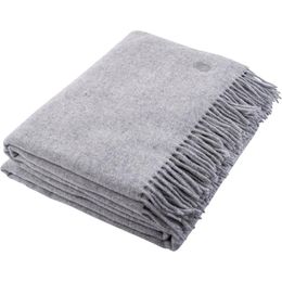 ZOEPPRITZ1828 Wohndecke &raquo;Since 1828 Lambswool&laquo; klassisch unifarbenes Plaid aus Schurwolle Wolle B/L: 140cm x 190cm