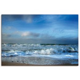 Artland Wandbild &raquo;Ostsee&laquo; Strand 1 Stk. tlg. als Leinwandbild, Poster in verschied. Gr&ouml;&szlig;en blau Leinwand B/H/T: 60cm x 40cm, Leinwandbild Strand Querformat, 1