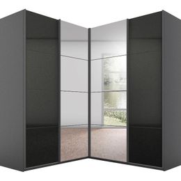 Rauch Schwebet&uuml;renschrank &raquo;Schrank Garderobe Eckkleiderschrank QUADRA Front in Dekor/Hochglanz&laquo; in den H&ouml;hen 210/229 cm, inkl. Soft-Close-Funktion, 