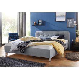 Westfalia Schlafkomfort Polsterbett &raquo;Vulkan&laquo; in diversen Ausf&uuml;hrungen grau Bezug Bett: Microfaser (100% Polyester) oder Strukturstoff (77% Polyester, 23% Viskose);Bonnell-
