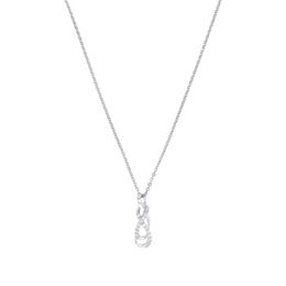 Amor Damen Kette mit Anh&auml;nger &raquo;Infinity/Unendlichkeitsschleife&laquo; mit Zirkonia (synth.) Silber 925 (Sterlingsilber), L: 42 B: 1mm