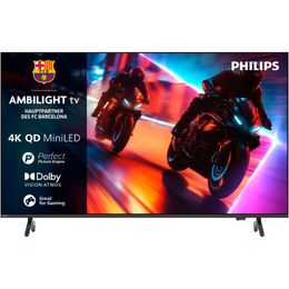 Philips QLED Mini LED-Fernseher &raquo;85MLED910/12&laquo; 215 cm/85 &prime;&prime; Smart-TV Ambilight, P5 Perfect Picture Engine, Dolby Vision, Gaming, Alexa schwarz Smart TV mit 