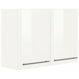 Optifit H&auml;ngeschrank &raquo;Bern&laquo; Breite 100 cm, 70 cm hoch, 2 T&uuml;ren, mit Metallgriffen wei&szlig; wei&szlig;, B/H/T: 100cm x 70,4cm x 34,9cm, T&uuml;ren: 2 Stk.