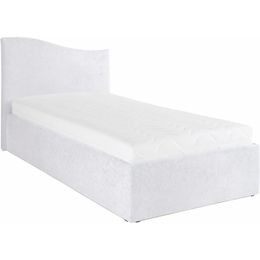 Westfalia Schlafkomfort Polsterbett inkl. Bettkasten bei Ausf&uuml;hrung mit Matratze wei&szlig; Bezug Bett: wahlweise Kunstleder oder Microfaser (100% Polyester);Bonnell-