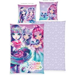 Kinderbettw&auml;sche &raquo;&laquo; 2 Wendebettw&auml;sche bunt Renforc&eacute;, Obermaterial: 100% Baumwolle B/L: 135cm x 200cm, 1 Stk., 1 Stk., Renforc&eacute;, B/L: 80cm x 80cm, 2
