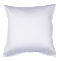 Janine Kissenbezug &raquo;Colors Mako Satin&laquo; mit Rei&szlig;verschluss, uni Kissenh&uuml;lle, feinf&auml;dig, 100% Baumwolle wei&szlig; Mako-Satin, Obermaterial: 100% Baumwolle B/L: 50cm