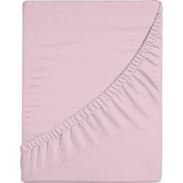 Spannbettlaken bellana, rosa, Jersey-Elasthan, Obermaterial: 95% Baumwolle, 5% Elasthan, Bettlaken, "bellana premiumstretch", super elastisch