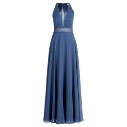 Vera Mont Abendkleid mit Spitze in Blue Stone | Gr.: 42