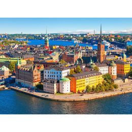 papermoon Fototapete &raquo;Stockholm Old Town&laquo; glatt bunt Vlies B/L: 3m x 2,23m, Bahnen: 6 Stk.