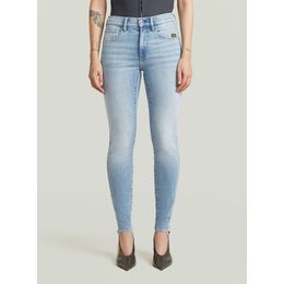 G-Star Raw G-STAR Damen 5-Pocket-Jeans "3301 Skinny Jeans"faded pewter blau, Gr. 31, Obermaterial: 65% Baumwolle, 27% Baumwolle, 6% Elastomultiester, 2%
