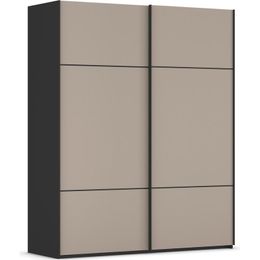 Rauch Schwebet&uuml;renschrank &raquo;Kleiderschrank Schrank Garderobe Schlafzimmerschrank SCALE-TRIO&laquo; edle dreigeteilte Front mit 2 Zierleisten Glasfront MADE 