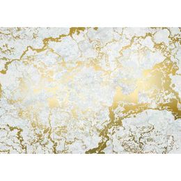 Komar Vliestapete &raquo;Digitaldruck Vlies - Marbelous - Gr&ouml;&szlig;e 400 x 280 cm&laquo; bedruckt glatt Wohnzimmer, Schlafzimmer gold Vlies B/L: 400m x 280m, Rollen: 1