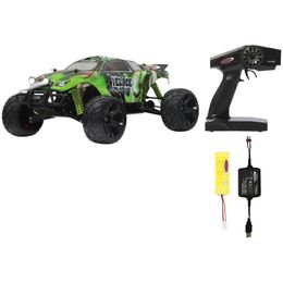 Jamara RC-Monstertruck &raquo;Veloce Monstertruck 4WD&laquo; 1:10, 2,4 GHz, mit LED gr&uuml;n Einheitsgr&ouml;&szlig;e RC-Monstertruck