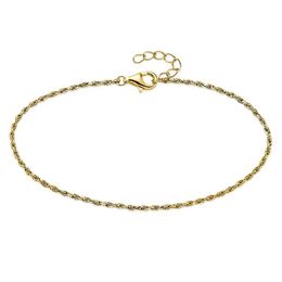 Aniston Jewelry & Watches Damen Aniston JEWELRY & WATCHES Armband &raquo;Schmuck Geschenk Armkette gelbgodlfarben vergoldet&laquo; gold 19cm, Silber 925 (