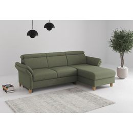 OTTO home Ecksofa &raquo;Glendale, L-Form&laquo; inkl. Kopfteilverstellung, wahlweise mit Vorziehsitz und Bettkasten 95% Polyester, 5% Polyamid B/H/T: 253cm x 