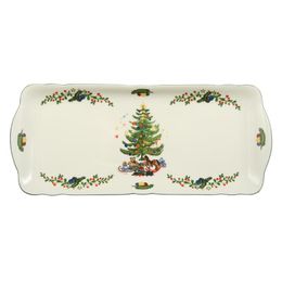 Seltmann Weiden Kuchenplatte &raquo;Marieluise Weihnachten&laquo; Platte eckig, 34,5 x 15 cm, mit weihnachtlichem Dekor Porzellan B/H/L: 14,9cm x 2,8cm x 34,6cm