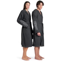 Bademantel &raquo;arena Unisex Zeppelin Bademantel&laquo; 1 Stk. Schwimmbad, Sauna, Baumwolle, Unisex, weich, bequem, Kapuze, leicht schwarz Baumwolle L L: 118cm