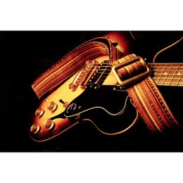 papermoon Fototapete &raquo;3D Gitarre Music&laquo; bunt Vlies B/L: 4m x 2,6m, Bahnen: 8 Stk.