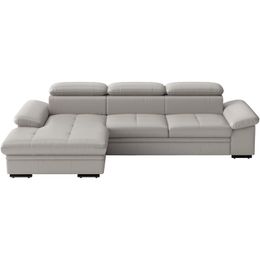 Sit & More sit&more Ecksofa &raquo;Viola, Leder, L-Form, B: 260 cm, mit Armteil- und Kopfteilvertsellung&laquo; optional mit Schlaffunktion beige B/H/T: 260cm x 73cm x 174cm