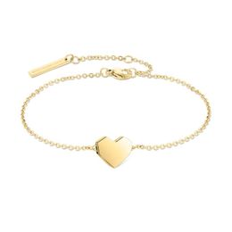 Liebeskind Berlin Damen Armband &raquo;Schmuck Edelstahl Armkette Urban Heart Herz&laquo; gold 21cm, Edelstahl