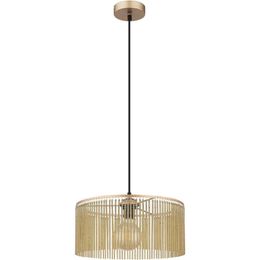 NOWA Pendelleuchte &raquo;LEEDS&laquo; E27 1 Stk. H&auml;ngeleuchte, H&auml;ngelampe, Acryl, Dekor gold 1, &Oslash; 35cm H: 135cm, 1 Stk.