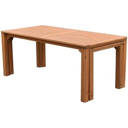 Merxx Gartentisch &raquo;Flex Ausziehtisch&laquo; erweiterbar, BxT: ca. 90/73 x 185/370 cm, auch separat aufstellbar braun FSC 100% B/H/T: 90cm x 76cm x 370cm
