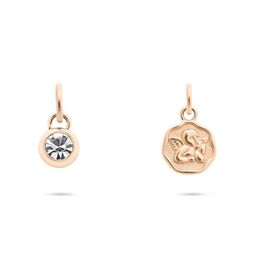 Tamaris Anh&auml;nger Set &raquo;Schmuck Geschenk 2er Anh&auml;nger Bundle, Engel&laquo; Set, 2 tlg. tlg. mit Glasstein Edelstahl, 1,4 g