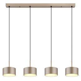 Globo LIGHTING H&auml;ngeleuchte &raquo;RAYMOND&laquo; LED-Modul 1 Stk. Warmwei&szlig; Schwarz, Anthrazit/Champagner, Opal, h&ouml;henk&uuml;rzbar, LED 40W 1, H: 150cm, 1 Stk.
