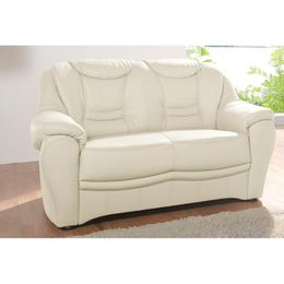 Sit & More sit&more 2-Sitzer &raquo;Bansin&laquo; inklusive Federkern wei&szlig; Luxus-Microfaser ALTARA NUBUCK (100% Polyester);SOFTLUX -Kunstleder;NaturLEDER (echtes Rindsleder)