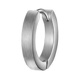 True Rebels Herren Paar Creolen "TR318", 15,5, Edelstahl, silber, Edelstahl, Ohrringe